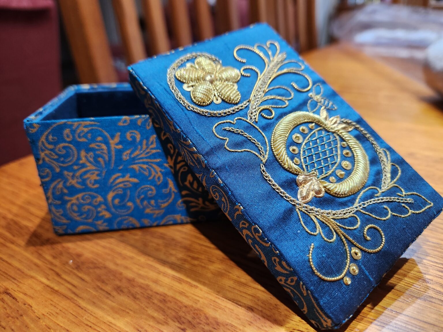 Elizabethan Treasure Box - ALISON COLE EMBROIDERY